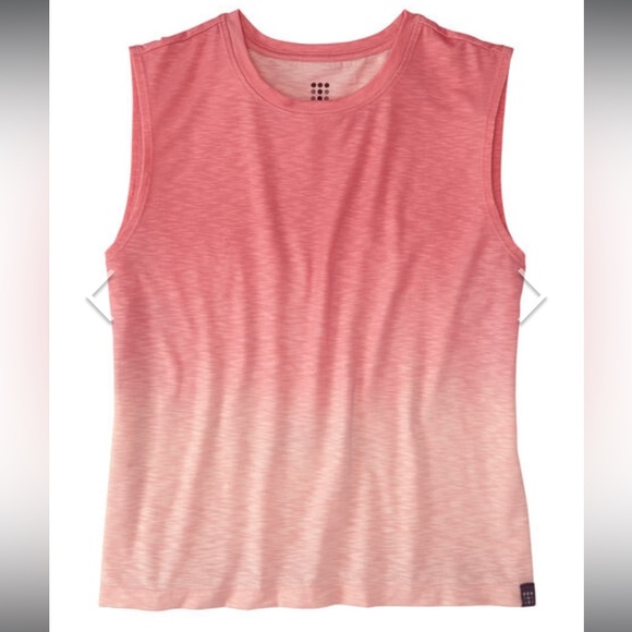 Title nine | Tops | Nwt Title Nine Ravine Muscle Tank In Dip Dye Peach ...